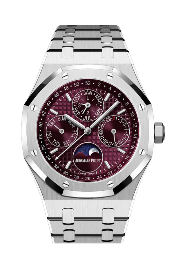 Audemars Piguet Royal Oak Purple Dial White Gold Watch 26574BC.OO.1220