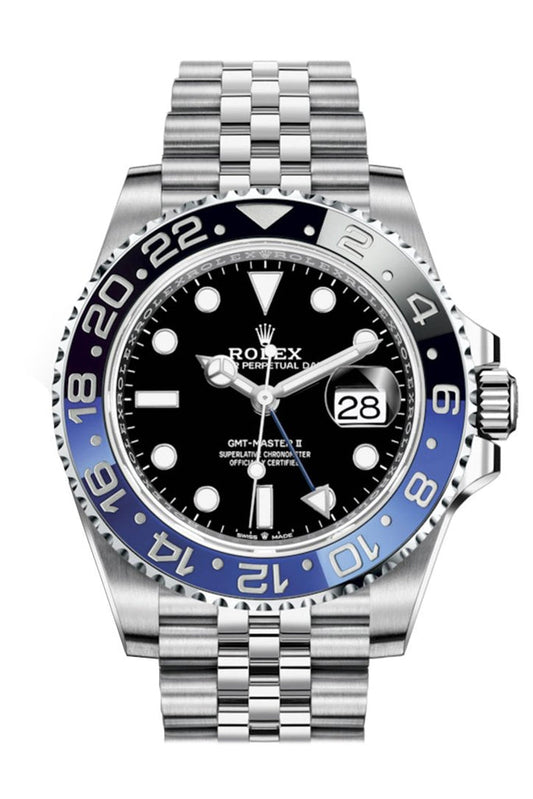 Rolex GMT-Master II Batman Black and Blue Bezel Automatic Men's Jubile